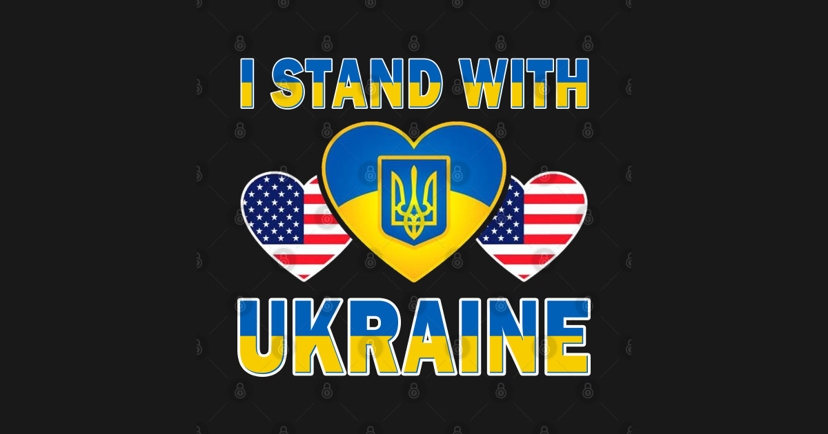 I stand with Ukraine Support Ukraine Ukrainian Flag Vintage - I Stand ...