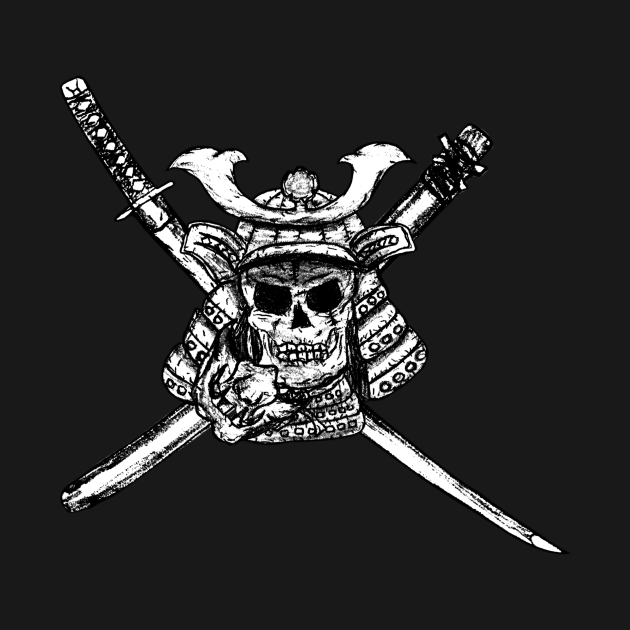 Samurai Skull Raider Jolly Roger - Samurai - T-Shirt | TeePublic