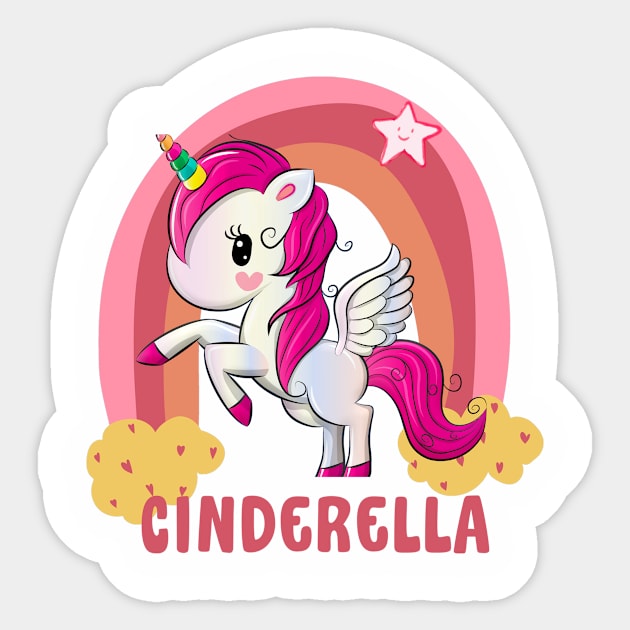 cinderella cute - Cinderella - Sticker | TeePublic