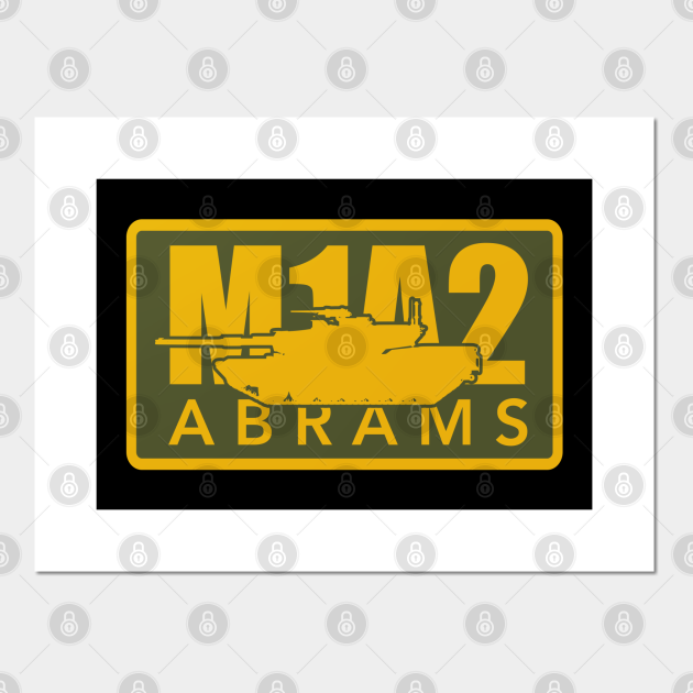 M1A2 Abrams Patch - Us Army Main Battle Tank - Posters and Art Prints ...
