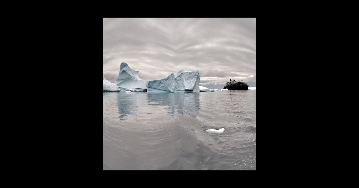 Iceberg ship - Icebergs - Sticker | TeePublic