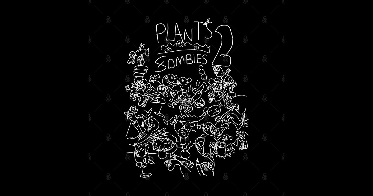 Plants vs Zombies Doodle Up #001 - Videogames - Sticker | TeePublic Plants vs Zombies Doodle Up #001 - Videogames - Sticker | TeePublic
