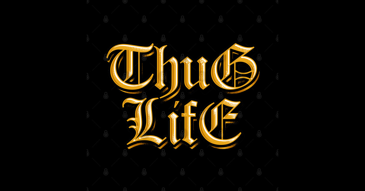 Thug Life 2pac Hip hop Rapper - Hip Hop - Sticker | TeePublic