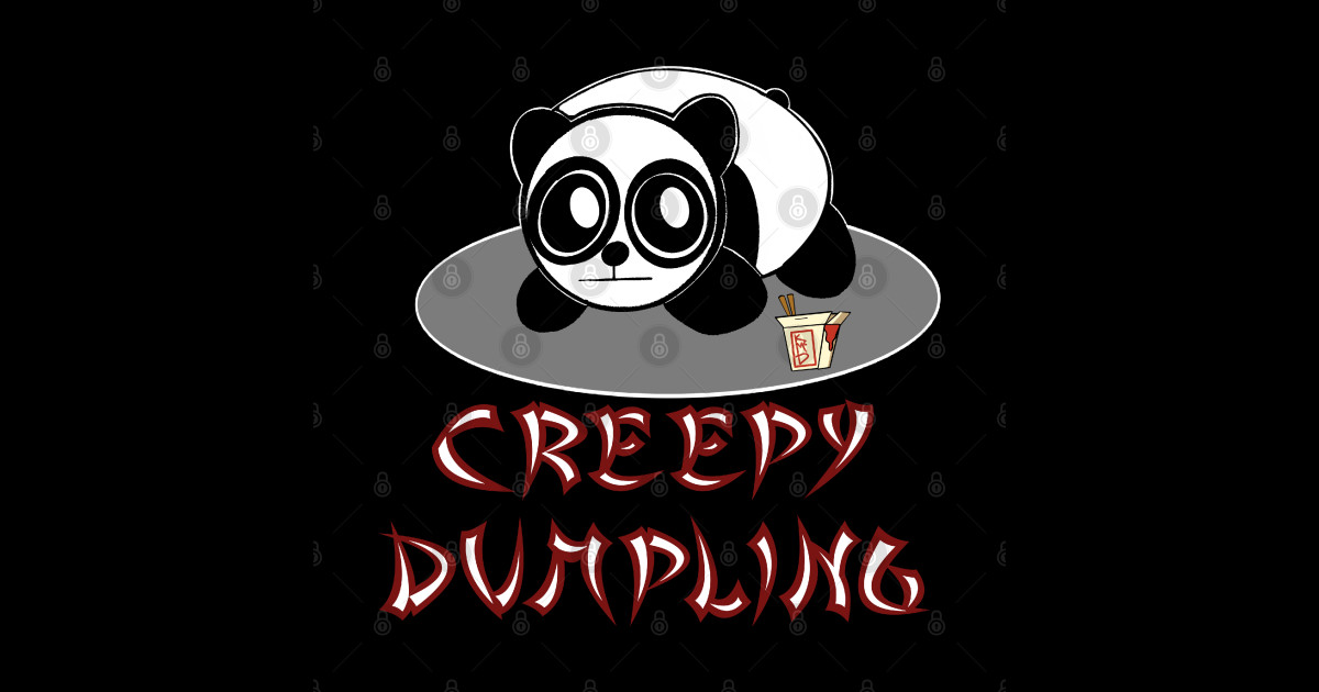Creepy Dumpling - Panda - Sticker | TeePublic
