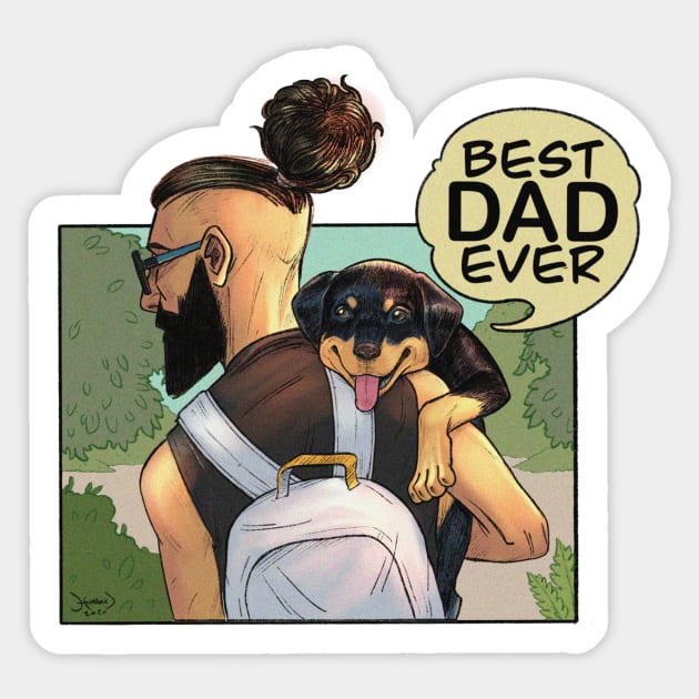 Best dad - Dad - Sticker | TeePublic