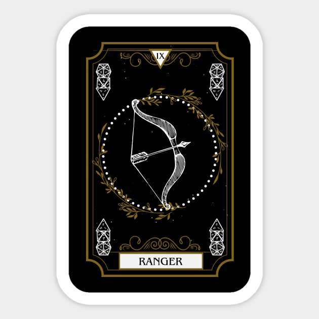 Ranger Dnd Tarot Card for Dungeons and Dragons - Dnd Gift - Sticker ...