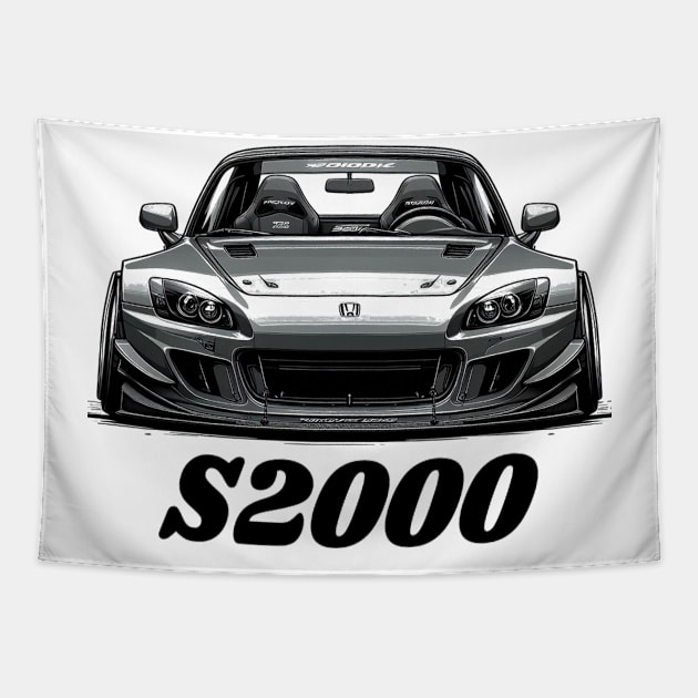 Widebody Honda S2000 Side Chest Design - Honda S2000 - Tapestry | TeePublic