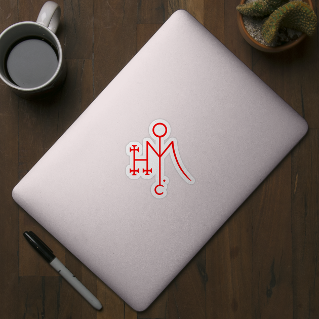 Moloch Demon sigil - Moloch - Sticker | TeePublic