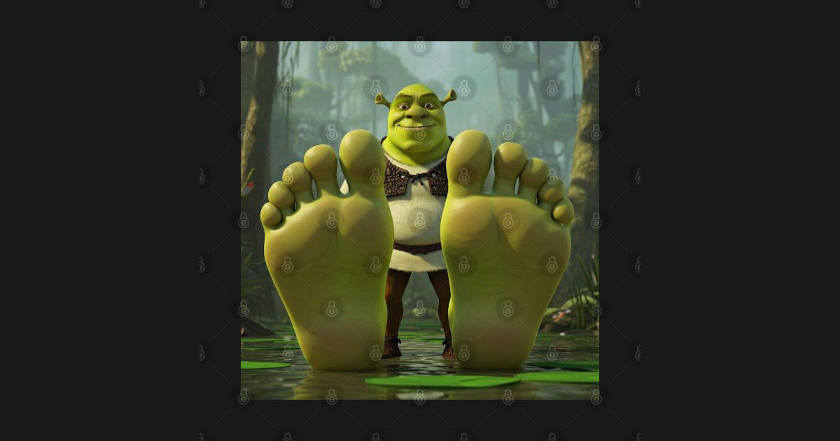 shrek big dawgs - funny shrek feet meme - Shrek - T-Shirt | TeePublic