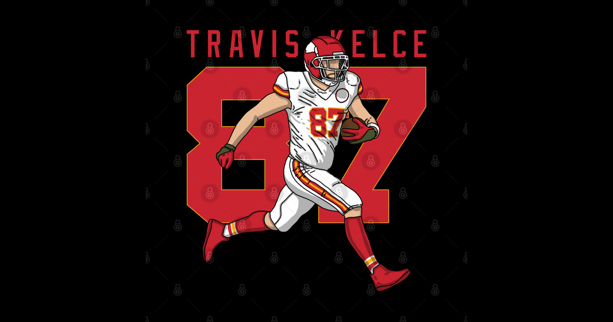 Travis Kelce Comic Style - Travis Kelce - Posters and Art Prints ...