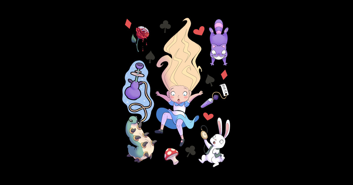 Alice in Wonderland Design - Alice In Wonderland - Sticker | TeePublic
