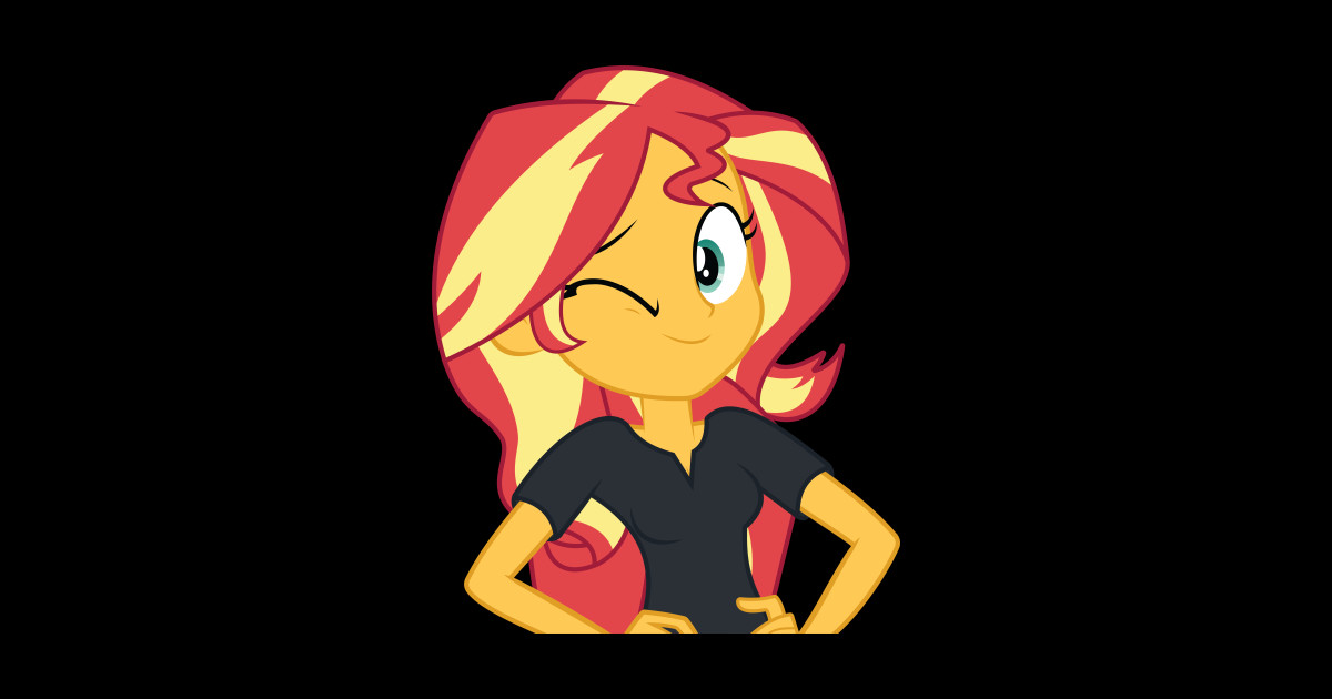 Sunset Shimmer Winking - Sunset Shimmer - Phone Case | TeePublic
