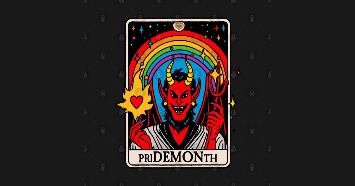 Pride Month Demon - Tarot Card - Pride Month - Pride Month Demon - T ...