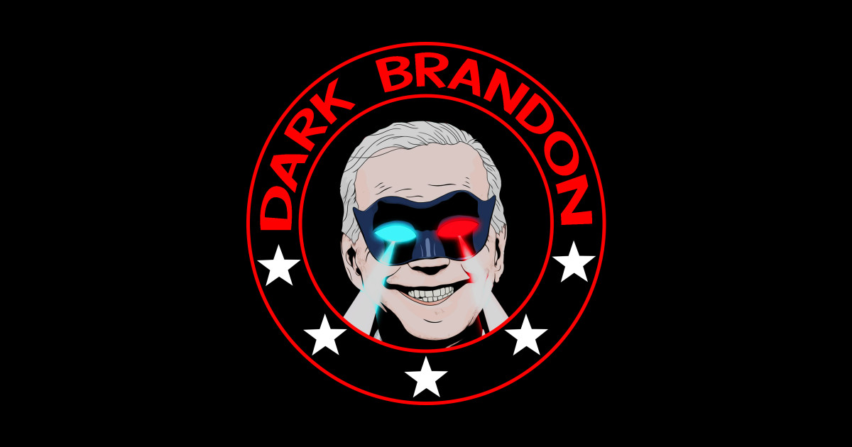 Dark Brandon Funny Meme - Dark Brandon - Sticker | TeePublic