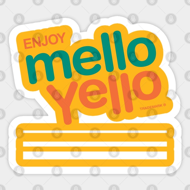 Enjoy Mello Yello - Mello Yello - Sticker | TeePublic