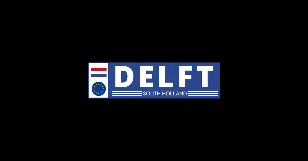 Delft City, Netherlands Dutch - Delft Design - Sticker | TeePublic