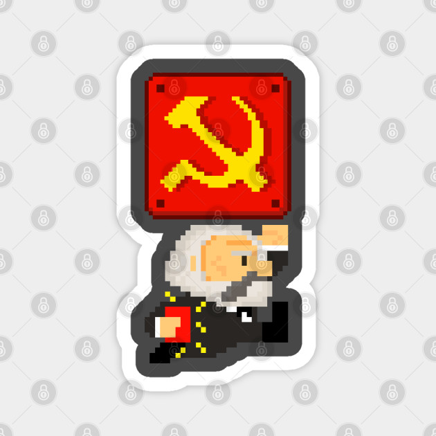 Karl Marx Pixel Art - Karl Marx - Magnet | TeePublic