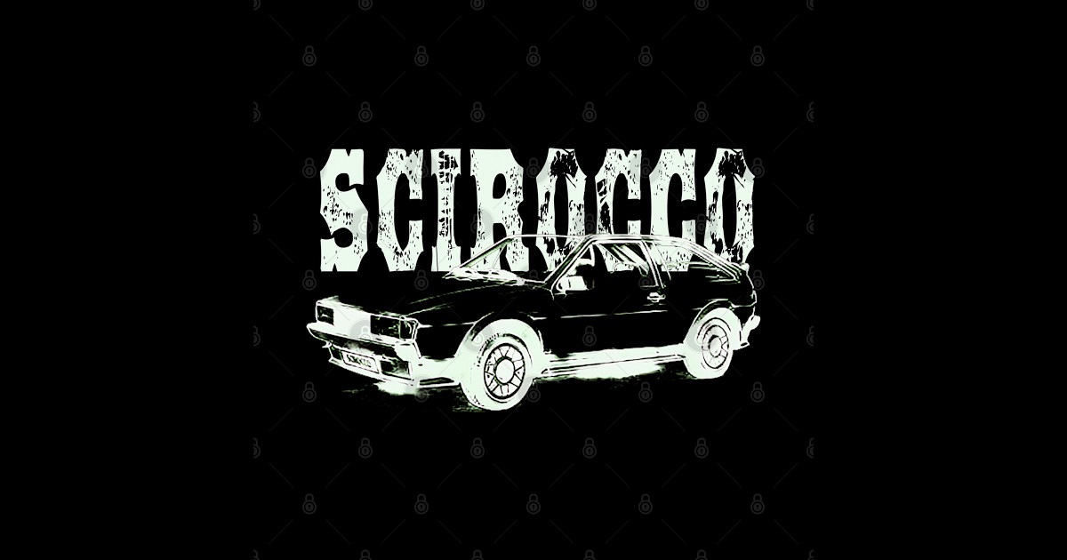 Scirocco classic car - Retro Car - Sticker | TeePublic