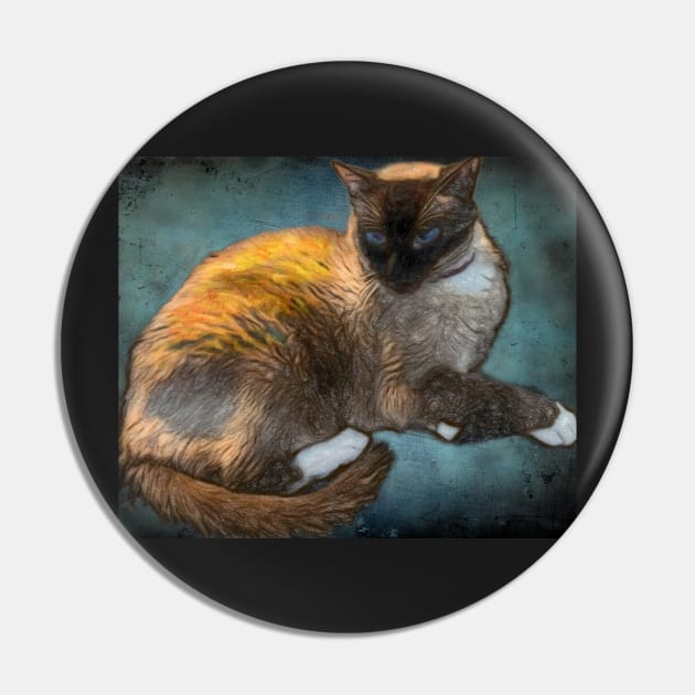 Siamese Cat - Siamese Cat - Pin | TeePublic