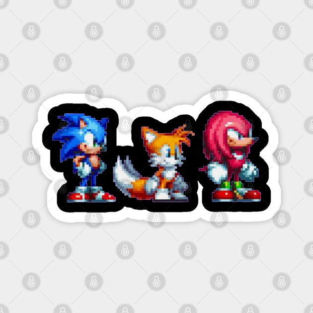 The Trinity - Sonic The Hegdehog - Magnet | TeePublic