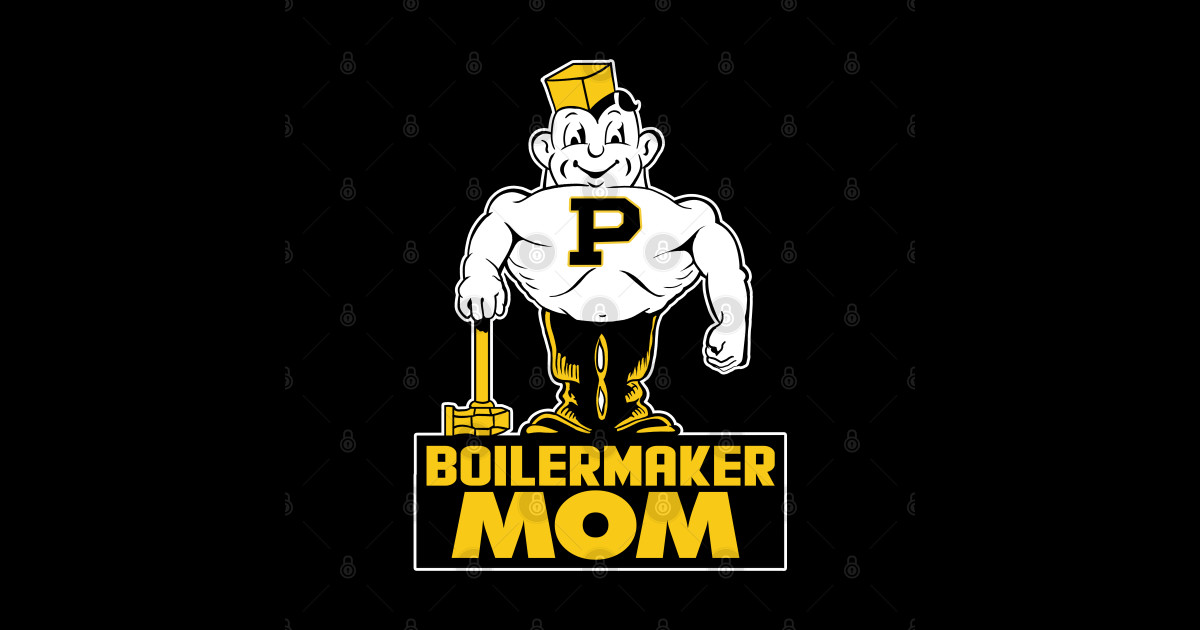Vintage Boilermaker MOM mascot - Purdue - T-Shirt | TeePublic