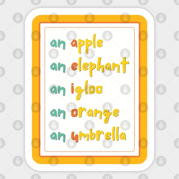 English Grammar - Singular Nouns - Articles - an + vowel - English ...