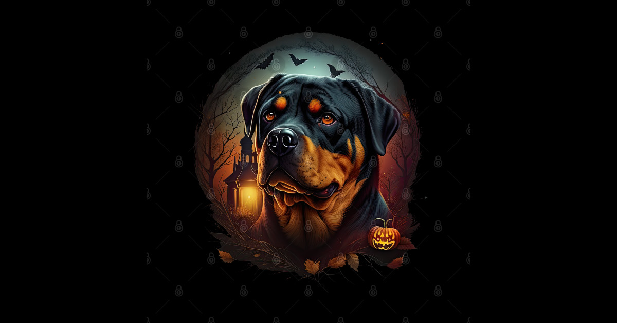 Rottweiler halloween - Dog - Posters and Art Prints | TeePublic