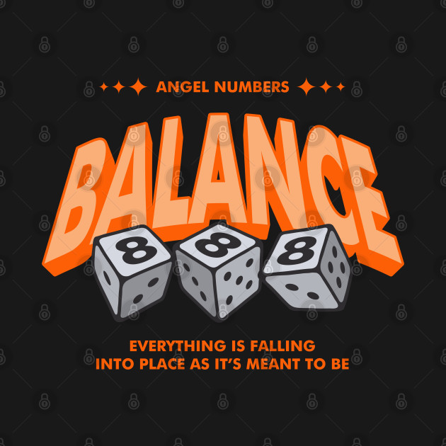 Angel Numbers 888 Balance word lettering art - Lettering Quote - T ...