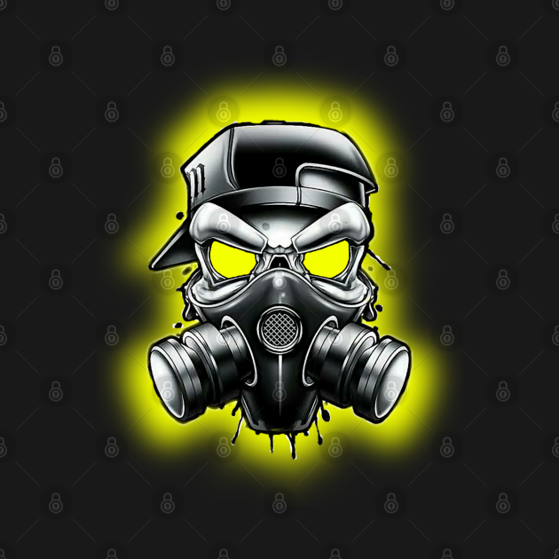 Toxic/Radioactive Skull Gas Mask - Toxic Skull - T-Shirt | TeePublic