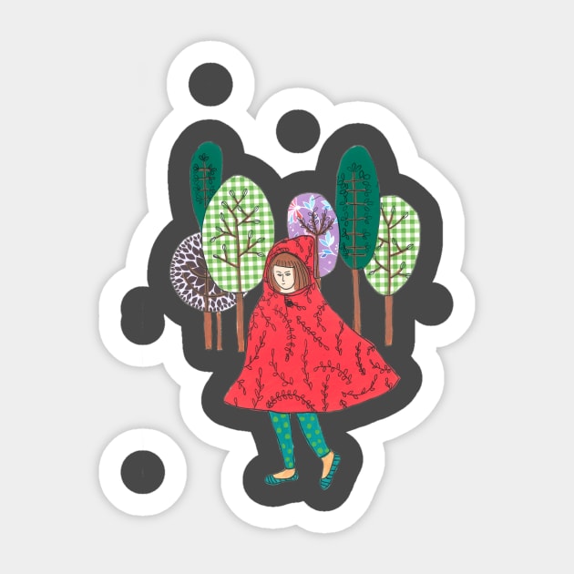 Little Red Riding Hood - Fairy Tale - Sticker | TeePublic