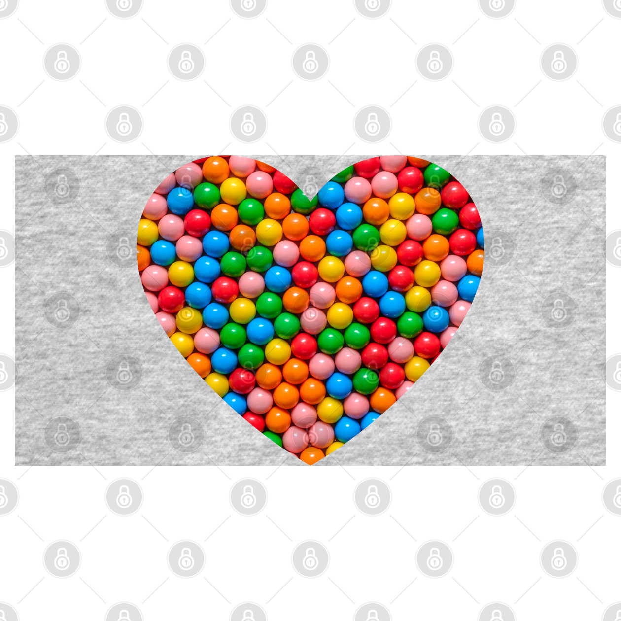 Colorful Gumball Heart - Gumball - T-Shirt | TeePublic