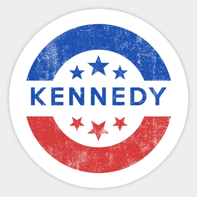 Retro circular Kennedy logo - Kennedy 2024 - Sticker | TeePublic