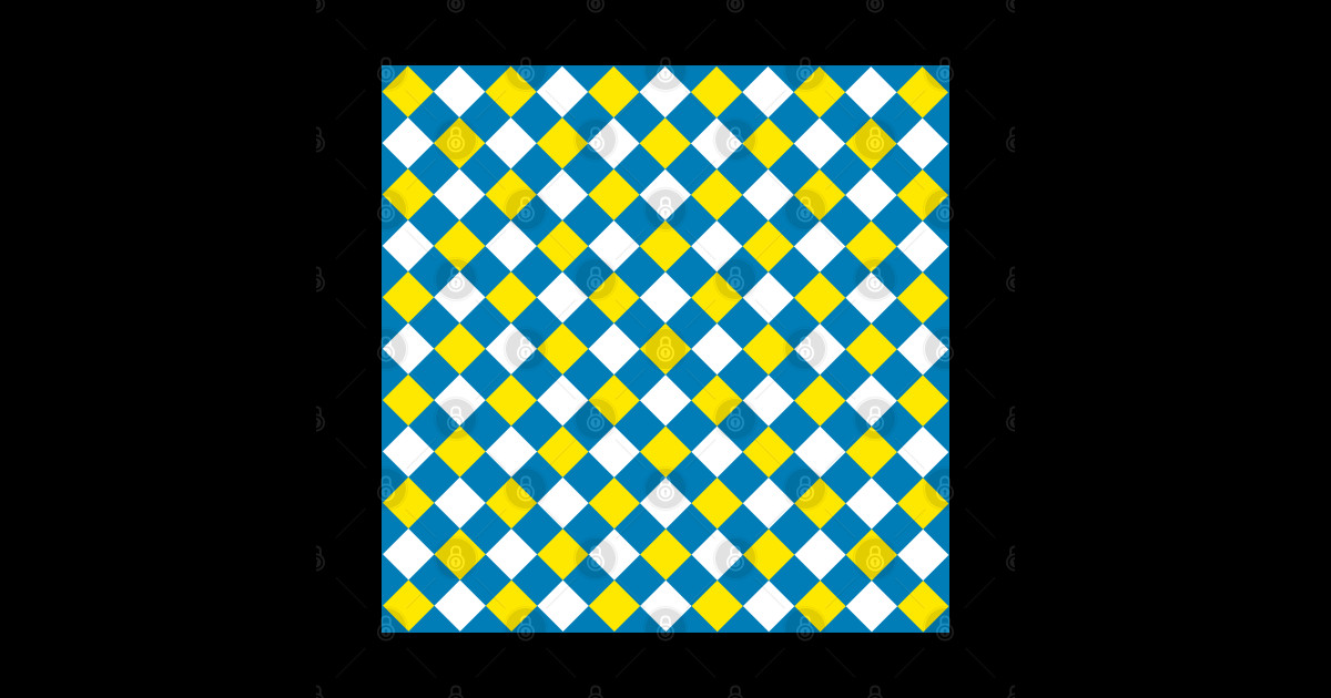 Yellow, Blue and White Flag Kentucky Checkerboard - Yellow Checker ...