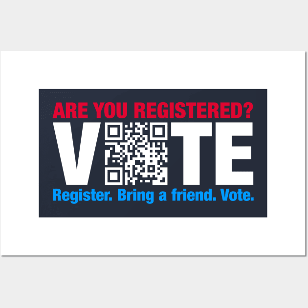 Vote QR Code Vote.org Election - Vote - Posters and Art Prints | TeePublic