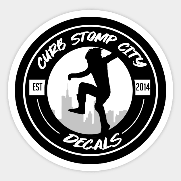 Curb Stomp City New Logo - Curbstompcitynewlogo - Sticker | TeePublic