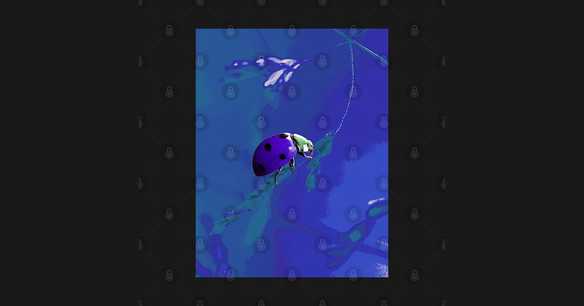 Blue Ladybug - Ladybug - T-Shirt | TeePublic