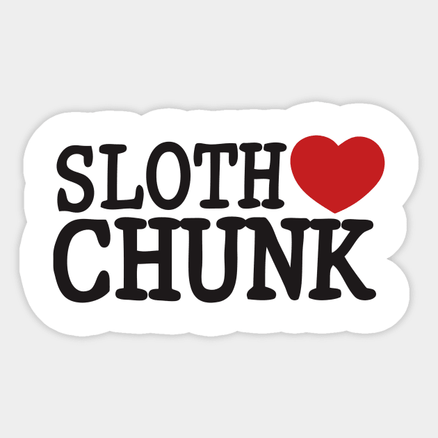 SLOTH LOVE CHUNK - Sloth Love Chunk - Sticker | TeePublic