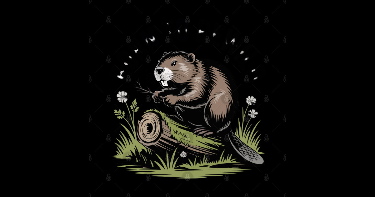 Beaver Rewilding Born to Rewild - Rewilding - Sticker | TeePublic