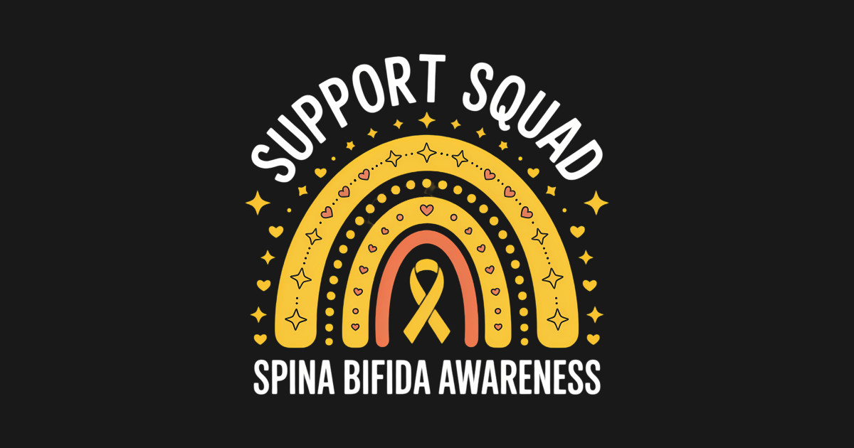 Support Squad Spina Bifida Awareness - Spina Bifida Awareness - T-Shirt ...