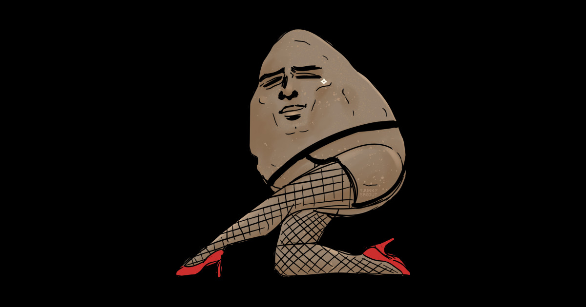 Sexy Potato Meme - Funny - Sticker | TeePublic