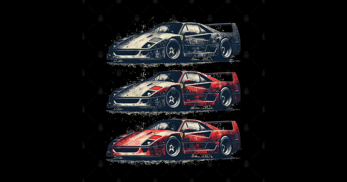 Ferrari F40 - Ferrari - Posters and Art Prints | TeePublic