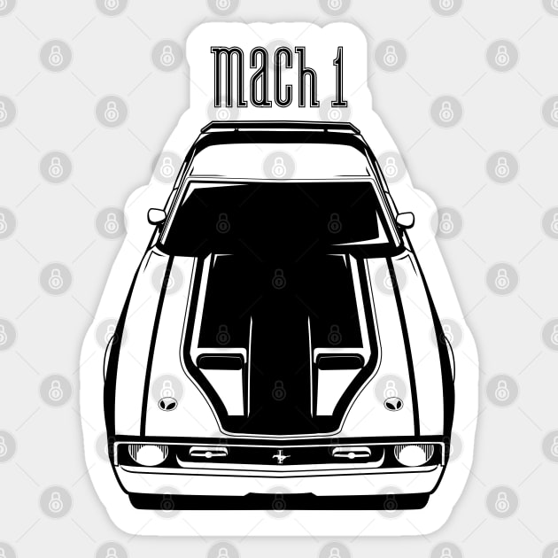 Ford Mustang Mach 1 1971-1972 - Black Stripe - 1971 Ford Mustang Mach 1 ...