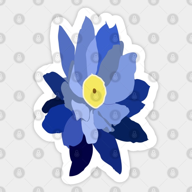 Blue lotus flower - Blue Lotus Flower - Sticker | TeePublic