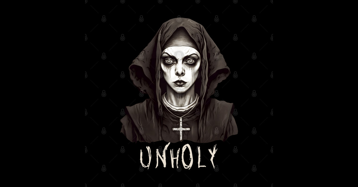 Dark Gothic Satanic Nun Unholy - Unholy - Sticker | TeePublic
