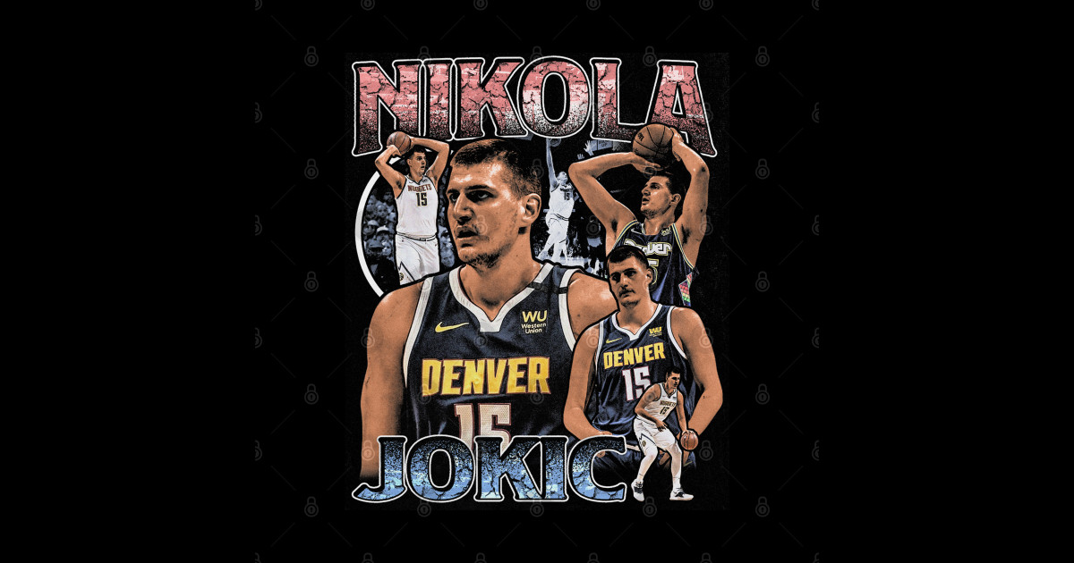 Nikola Jokic Vintage Bootleg - Nikola Jokic - Sticker | TeePublic