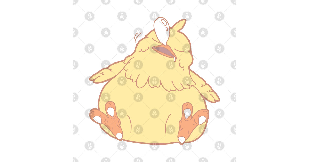 Sleeping Fat Chocobo - Final Fantasy Xiv - T-Shirt | TeePublic