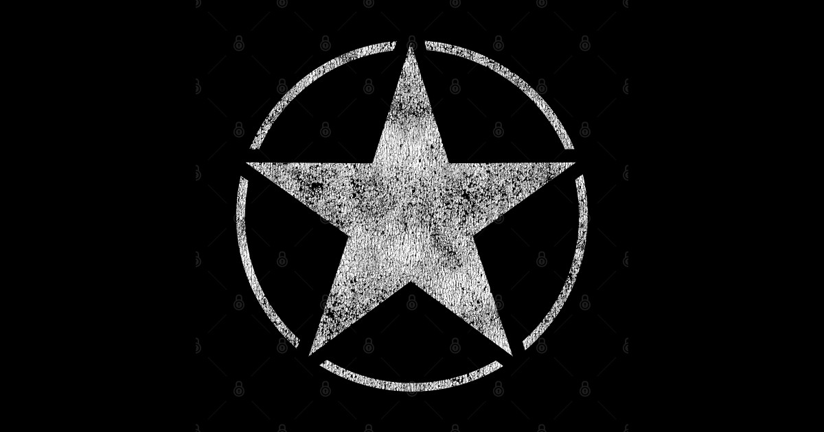 WWII Army Star - Wwii Army - Sticker | TeePublic
