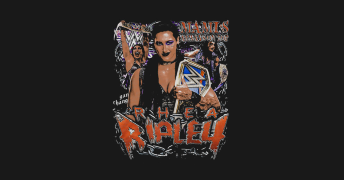 Rhea Ripley Vintage Bootleg - Rhea Ripley - T-Shirt | TeePublic
