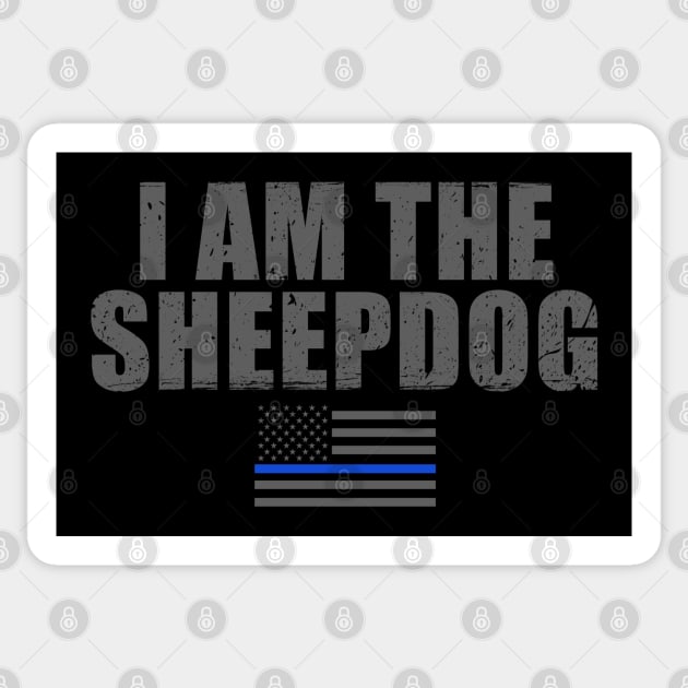 I Am The Sheepdog Police Officer - Sheepdog - Sticker | TeePublic