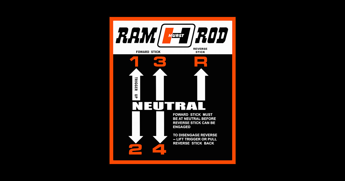 HURST Ram Rod - Shifter Rat Rod - Sticker | TeePublic